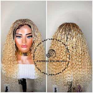 Bohemian Knotless Braid Wigs | Custom Goddess Box Braids Wig for Sale ...