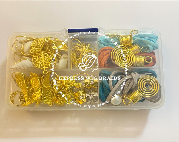 Express Wig Braids: Gold Hair Jewelry & Accessories for Girls - Express ...