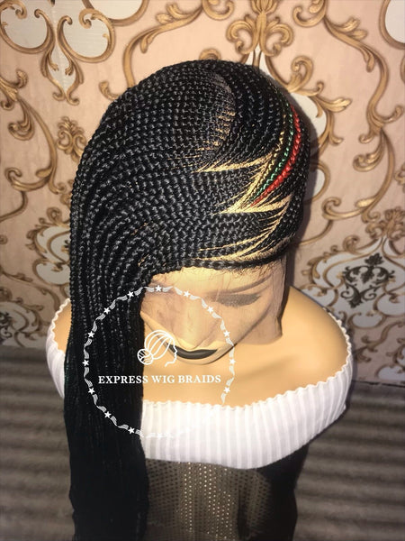 Express Wig Braids: Cornrow Lemonade-Jane. Braid Wigs - Express Wig Braids™