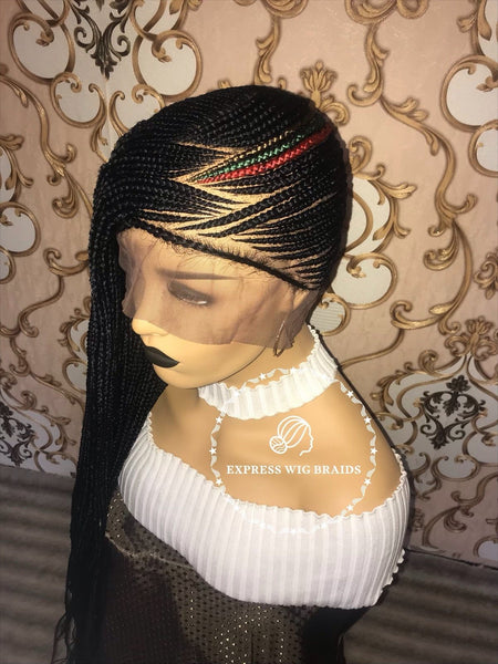 Express Wig Braids: Cornrow Lemonade-Jane. Braid Wigs - Express Wig Braids™