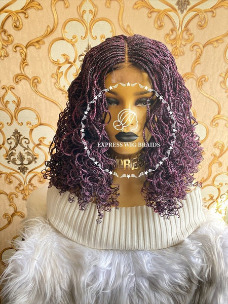 Lace Closure Braided Wigs | Short Bob Twist - Express Wig Braids™