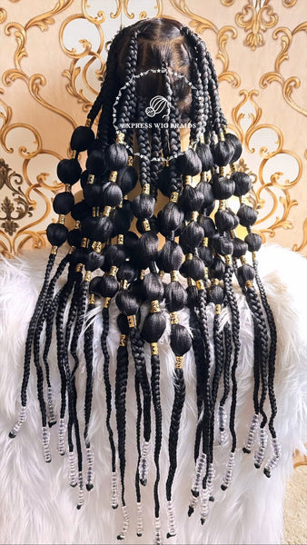Large Knotless Braids | Jumbo Knotless Braids With Puffs | Braid Wigs ...