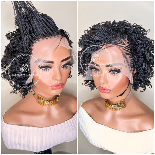 Lace Closure Braided Wigs | Short Bob Twist - Express Wig Braids™
